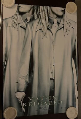 The Matrix Reloaded Movie Poster 27 x 40 S/S Neil & Adrian Rayment as ...