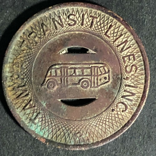 Tampa Transit Lines Inc. G/F One School Fare Bus Token 23mm | eBay