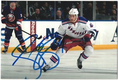 Stu Bickel Autographed 4x6 Color Photo New York Rangers #41 White E | eBay