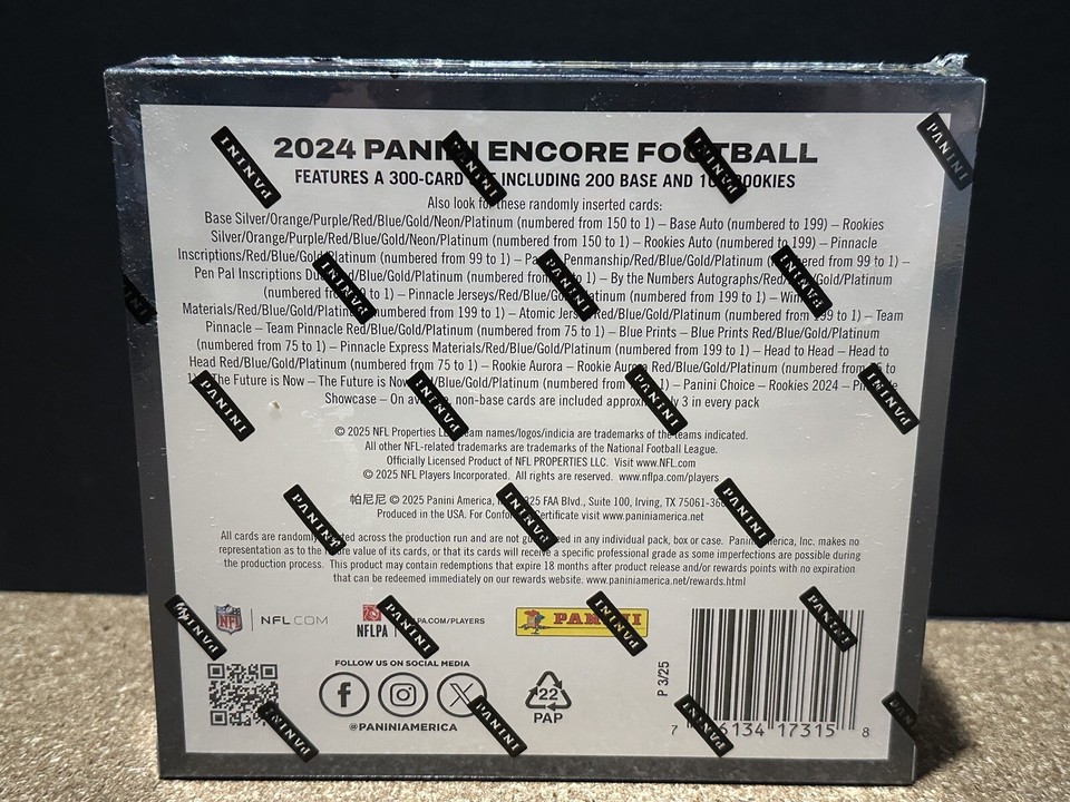 2024 PANINI ENCORE FOOTBALL FACTORY SEALED HOBBY BOX NFL (E) | eBay