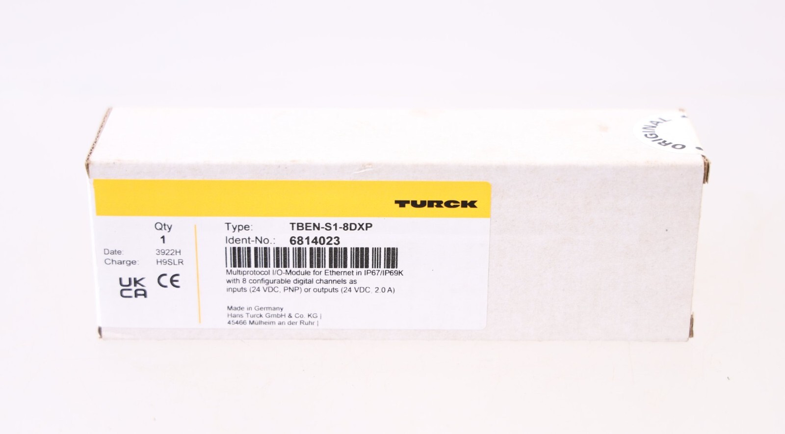 TURCK 6814023 TBEN-S1-8DXP Compact Multiprotocol I/O Module Ethernet ...