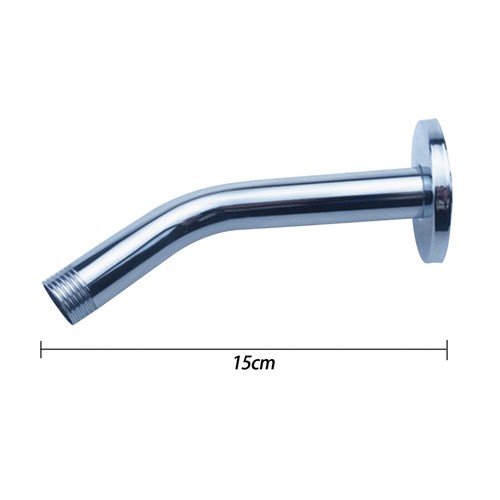 Fixed Shower Head Arm Pipe Stainless Steel Shower Accessory Home ...