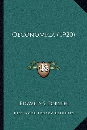 Oeconomica by Edward S. Forster (2010, Trade Paperback) for sale online ...
