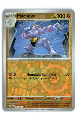 Machoke 067/165 REVERSE HOLO Pokemon TCG NM-LP | eBay