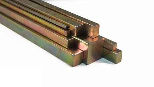 Keysteel Zinc Plated Carbon Steel Key Square & Rectangle 12" L Imperial ...