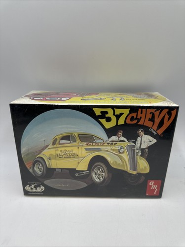 AMT 37 Chevy Coupe Model Kit Hubbard Stock Custom Drag RARE SEALED 1/25 ...