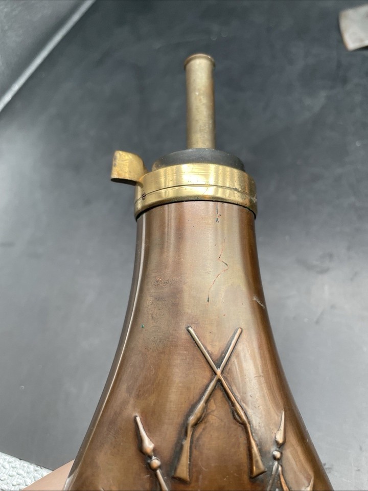 Colts Patent 1851 Navy Plunger Style Powder Flask Copper Made In Italy ...