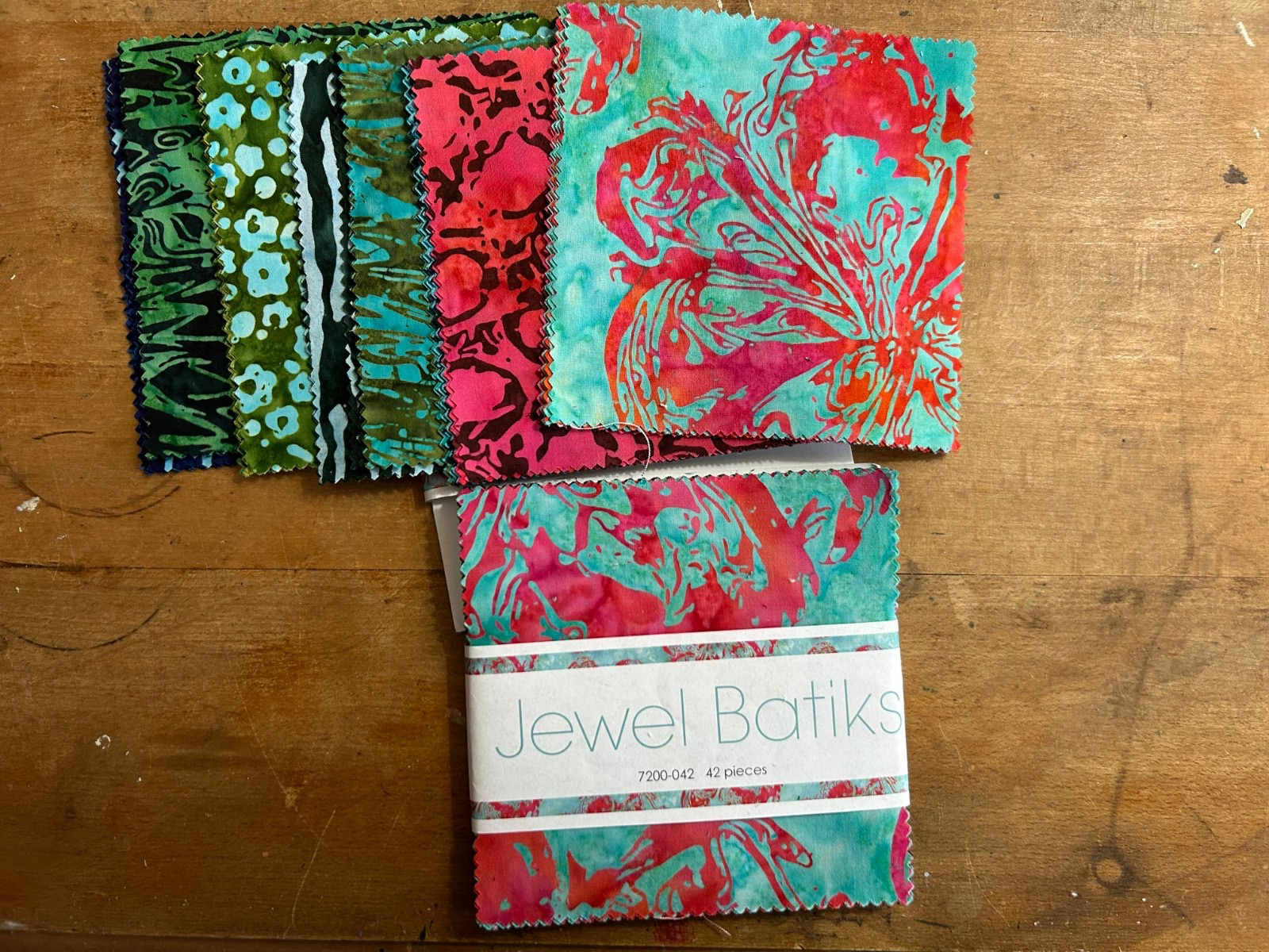 Lot 2 Quilting Fabric Jewel Batik Charm Pack-42 pcs each complete | eBay