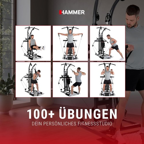 HAMMER Finnlo Kraftstation Bio Force Extreme, Multigym, Fitnessstation ...