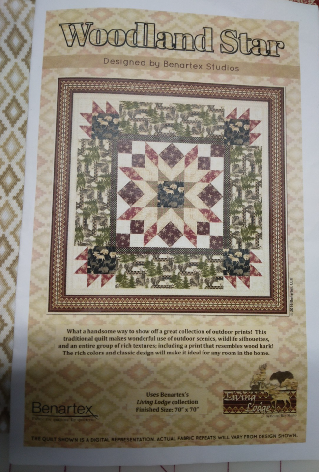 "Woodland Star" quilt kit by Benartex - 70" x 70" | eBay