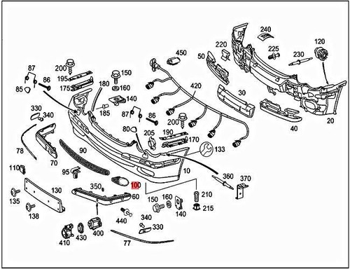 Genuine MERCEDES S203 W203 Sedan Wagon Right Cover 2038850623 | eBay