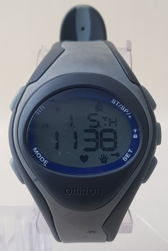 Omron Digital Watch Gray Band Sport Heart Watch NEW BATTERY | eBay