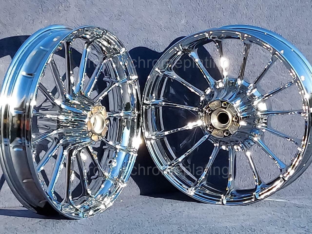 Harley Chrome Street Glide Touring Talon Wheels Rotors 09-21 Rims ...