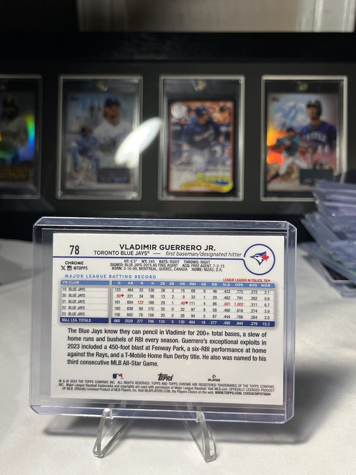 2024 Topps Chrome - Prism Refractor #78 Vladimir Guerrero Jr. | eBay