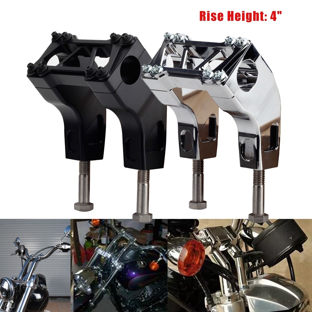 Harley Pullback Handlebars Krator 3.5 Black Motorcycle Handlebar