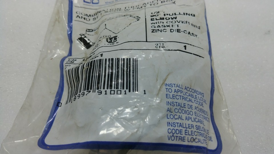 Arlington Industries Combination Threaded Rigid 1/2 Inch Pulling Elbow ...