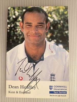 Dean Headley SIGNED Cricket Kent & England Autograph Photo | eBay UK
