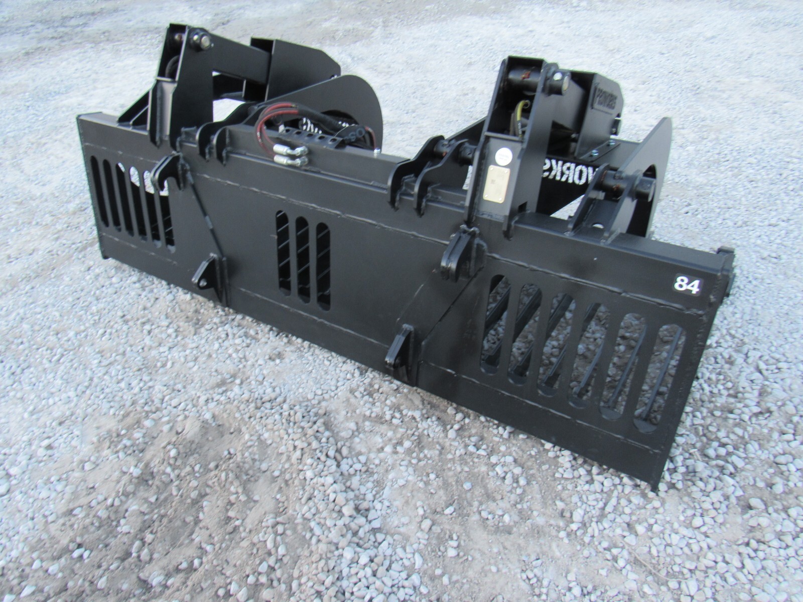 84" Severe Duty Rock Bucket Grapple with Teeth Fits Euro Global Quicke ...