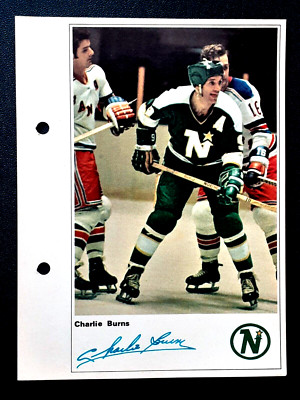 CHARLIE BURNS (WITH ROD GILBERT & SEILING) 1971-72 TORONTO SUN 71-72 ...
