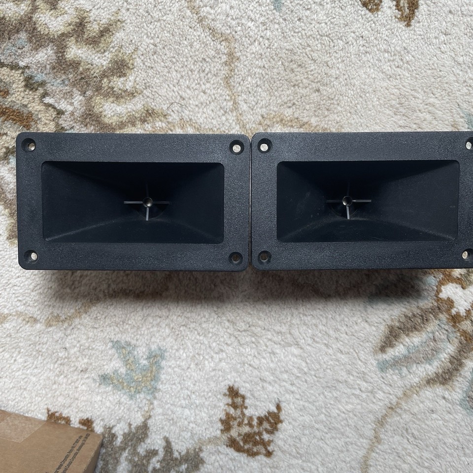 Pair of Klipsch K-76-K tweeters with horns. From Heresy-II, KP-201 ...