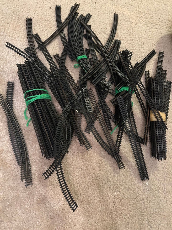N Scale Atlas Model Train Track Lot 200+ Assorted Pieces Vintage | eBay