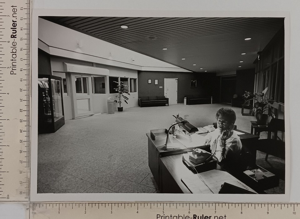 1984 North Carolina Central Prison Lobby Front Desk Receptionist VTG ...