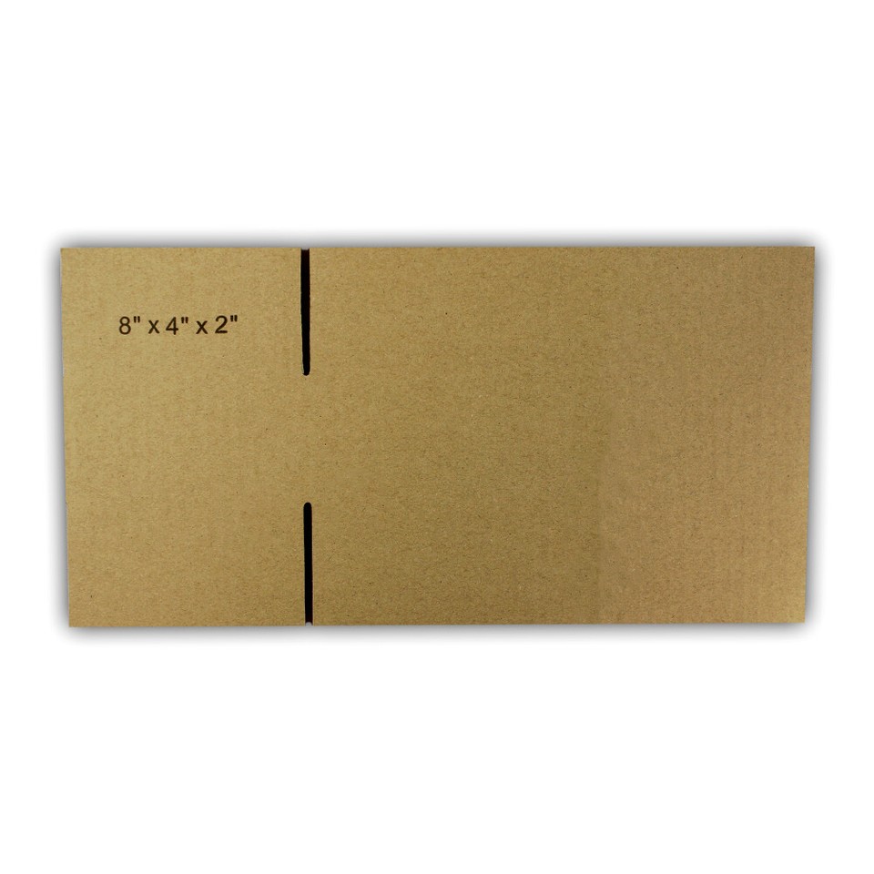 10 8x4x2 "EcoSwift" Brand Cardboard Box Packing Mailing Shipping ...