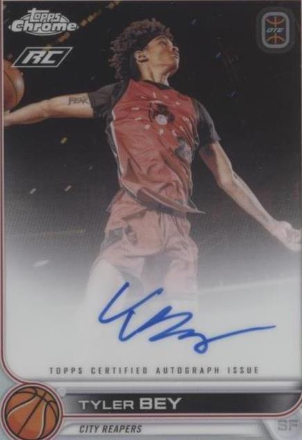 2022-23 Topps Chrome OTE Overtime Elite - Chrome Autographs Tyler Bey # ...
