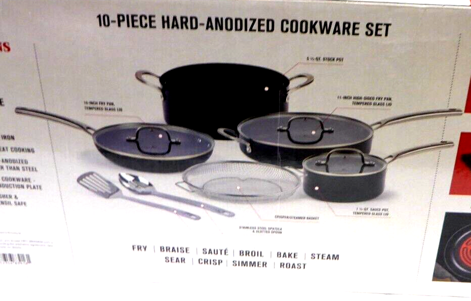 New Emeril Lagasse Forever Pro Pans 10 Piece Cookware Set | eBay