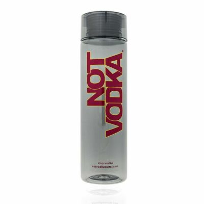 Not Vodka Sports Water Bottle GRAPHITE GREY FLASK FUNNY NEW 32 OZ ...