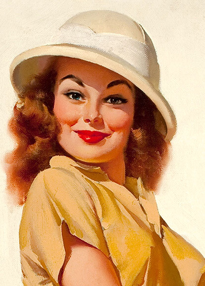 "Fit To Kill" 1965 Vintage Style Elvgren Pin-Up Girl Hunting Safari ...