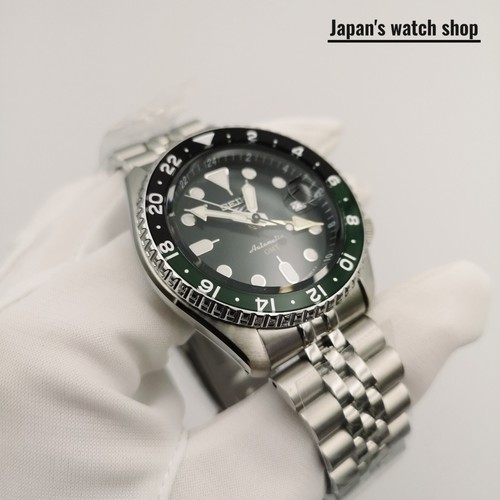 SEIKO 5 Sports SBSC019 Green SKX Sports Style GMT Men's Watch New in ...