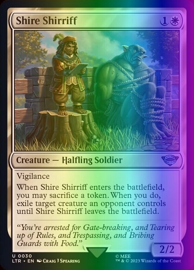 MTG Shire Shirriff (30/943) The Lord of the Rings Tales of Middle-earth ...