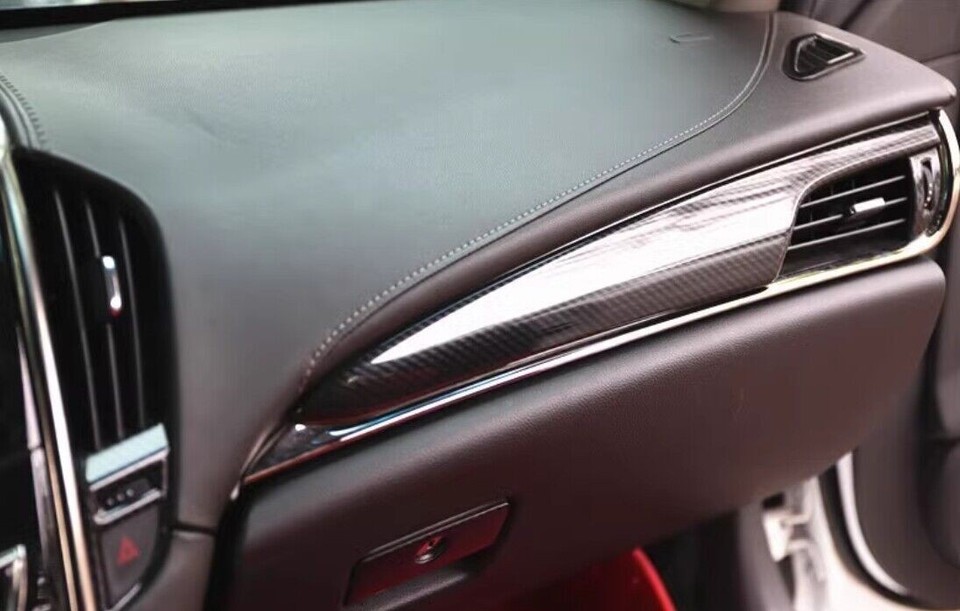 For Cadillac ATS 2013-2019 Carbon Fiber Center Console Instrument Dash ...