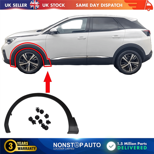 Wheel Arch Moulding Trim Front Left For PEUGEOT 3008 2016 on 98252889XT ...