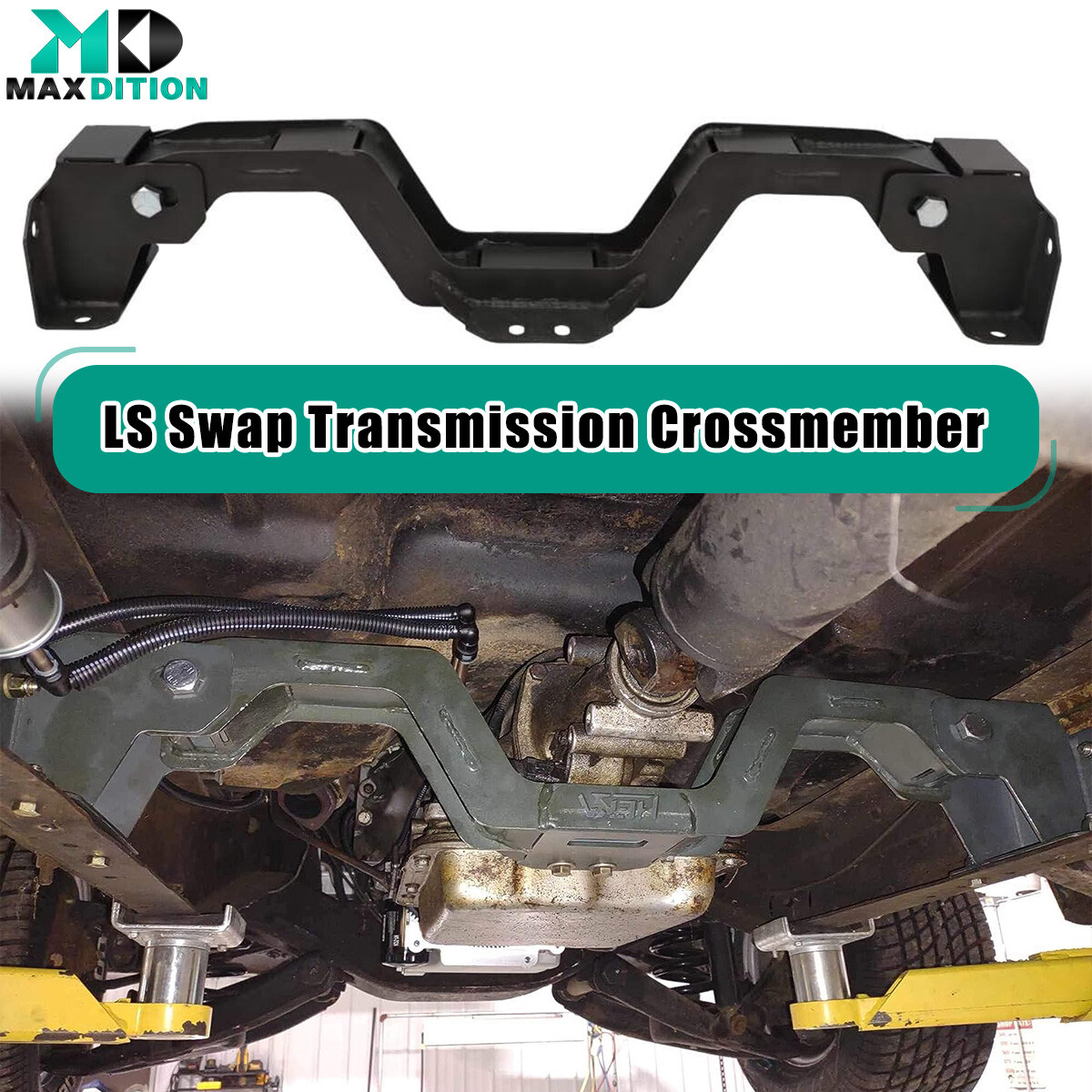 LS Swap Transmission Crossmember for 1963-1972 CHEVY C10 C20 GM Truck ...
