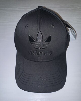 Adjustable Unisex Adidas Black/Black Logo Baseball Cap On Huge Sale ...