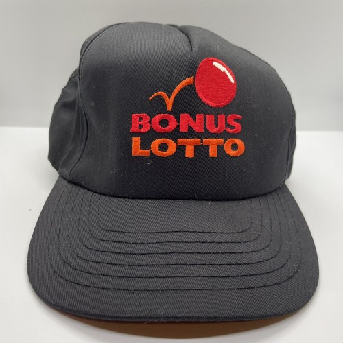VTG Bonus Lotto Black Snapback Hat | eBay