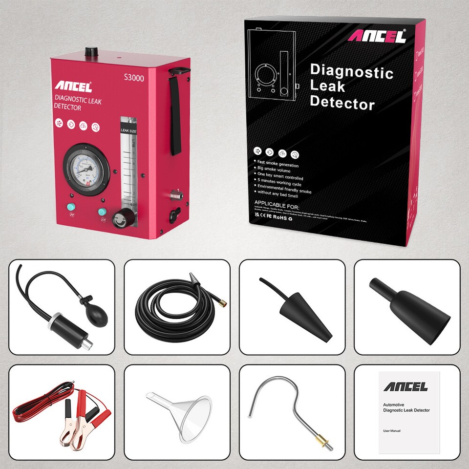 EVAP Smoke Machine Automotive Leak Detector Car Smoke Tester Built-in ...