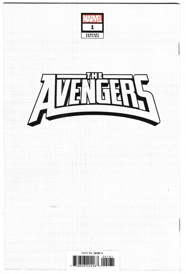 Avengers Comic 1 First Print Cover B Negative Space Vision Variant 2023 ...