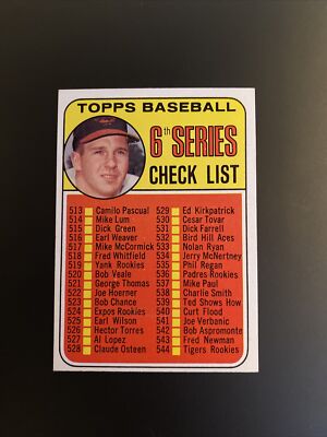 1969 TOPPS CHECKLIST 6TH SERIES #504 - BROOKS ROBINSON *VG+ | eBay