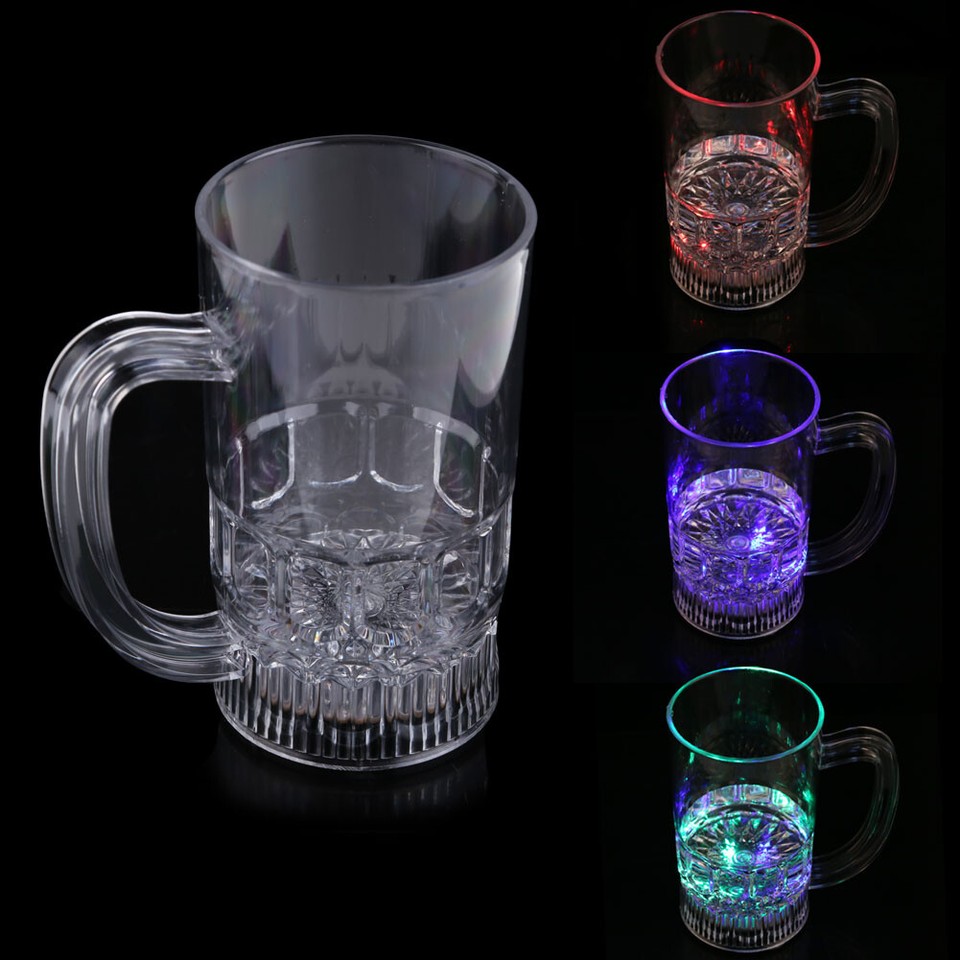 2 LED Party Tumblers Light up Glasses Cups Mugs Goblets Fun Light Up ...