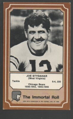 1975 FLEER HALL OF FAME IMMORTALS FOOTBALL CARD-Joe Stydahar-Chicago ...