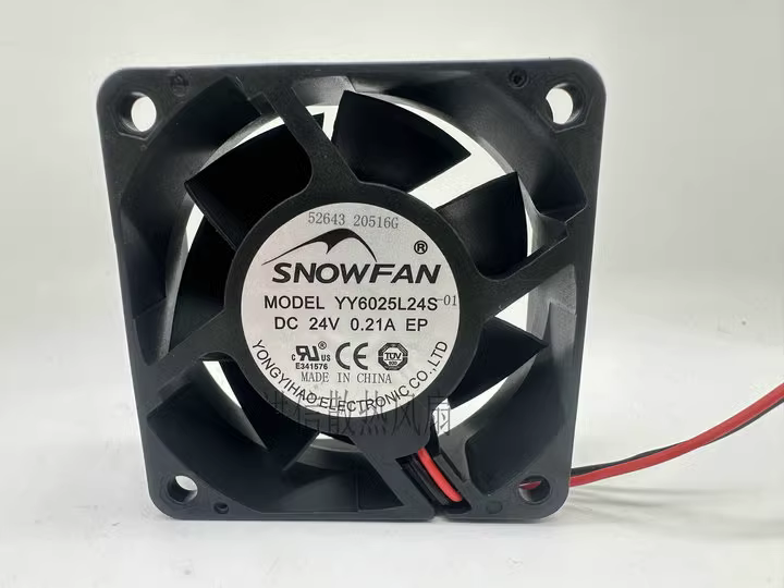 1 PCS SNOWFAN Fan YY6025L24S DC24V 0.21A 6025 6CM inverter cooling fan ...