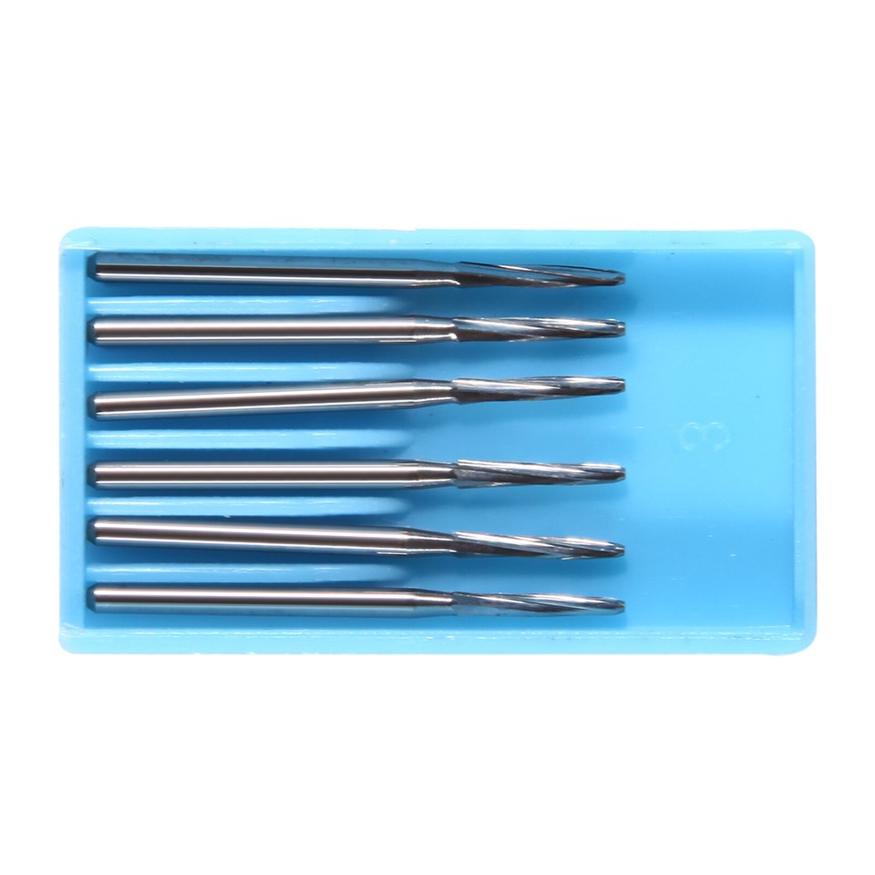 6pcs Dental Surgical Carbide Bone Cutters Finishing Burs FG Zekrya Bur ...