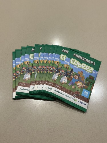 Woolworths 2025 Minecraft Cubeez x 10 Sealed Packs | eBay
