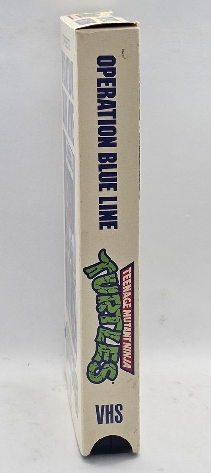 TEENAGE MUTANT NINJA TURTLES OPERATION BLUE LINE VHS TAPE RARE 1990 ...