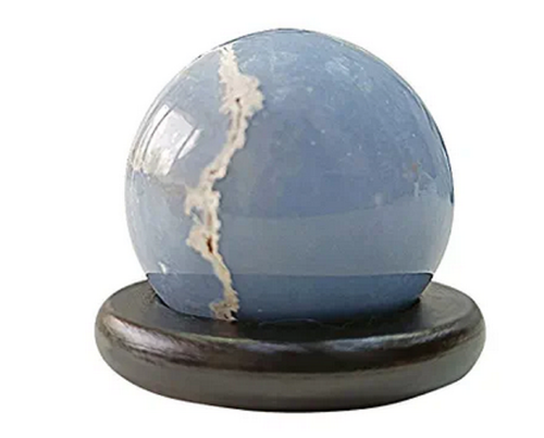 Natural Healing Crystals Angelite Sphere Ball For Meditation | eBay