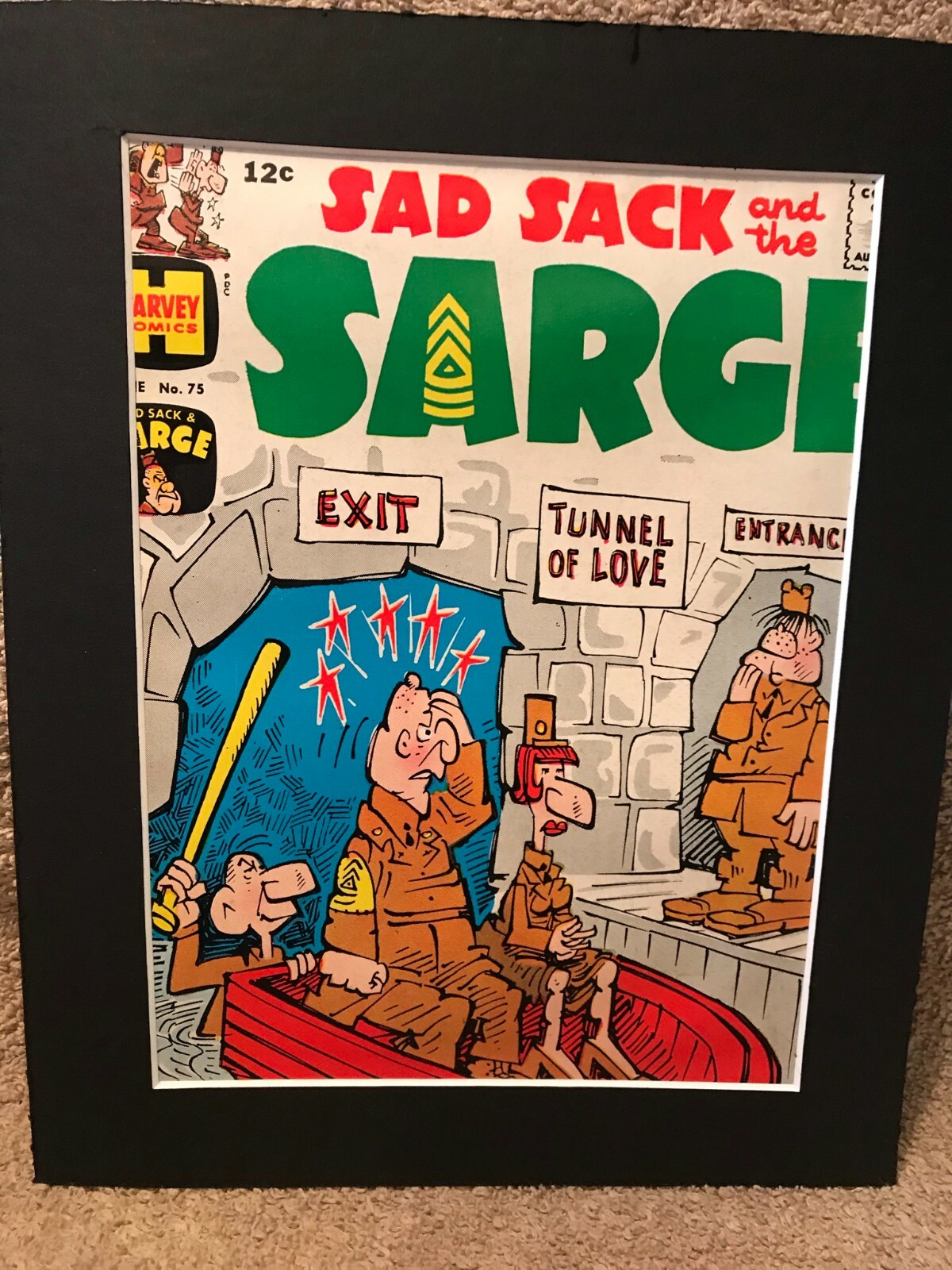 SAD SACK & THE SARGE~8 x 10 Mat Print ~MILITARY LIFE~TUNNEL OF LOVE ...