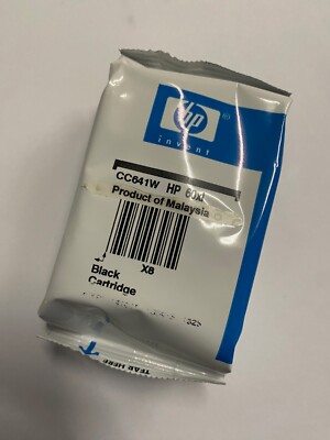 NEW!!! GENUINE HP 60XL Black HIGH YIELD Ink Cartridge CC641W CC641WN ...